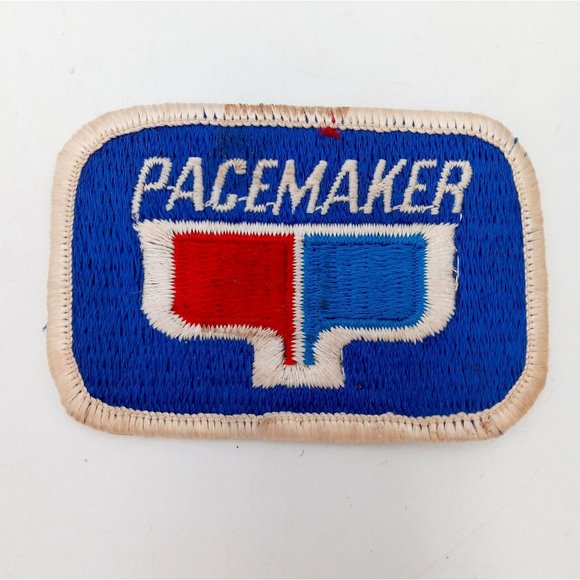 Accessories | Pacemaker Vintage Patch Red Blue White Retro Pace Maker ...